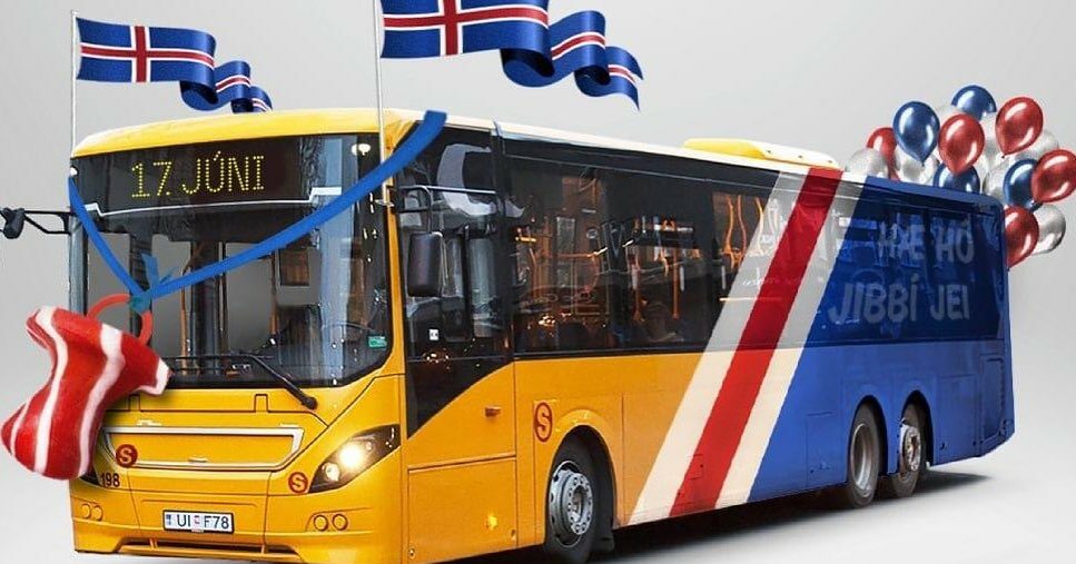 Strætó's schedule on 17 June – Strætó